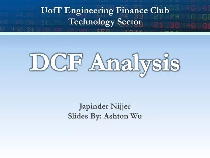 PPT - DCF Analysis PowerPoint Presentation, free download - ID:2020471