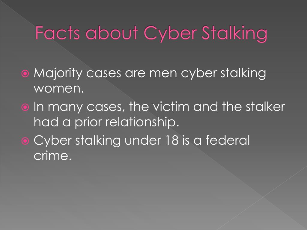 PPT - Cyber stalking Courtney Lewis PowerPoint Presentation, free ...