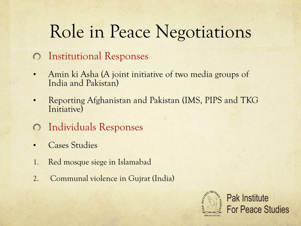 PPT - Role of Media in Peace Negotiations: South Asian Perspective ...