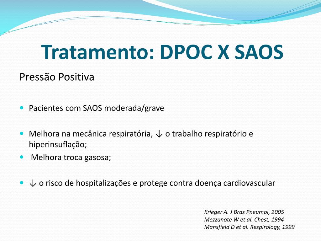 PPT - Investigação e tratamento de SAOS nos pacientes com pneumopatias ...