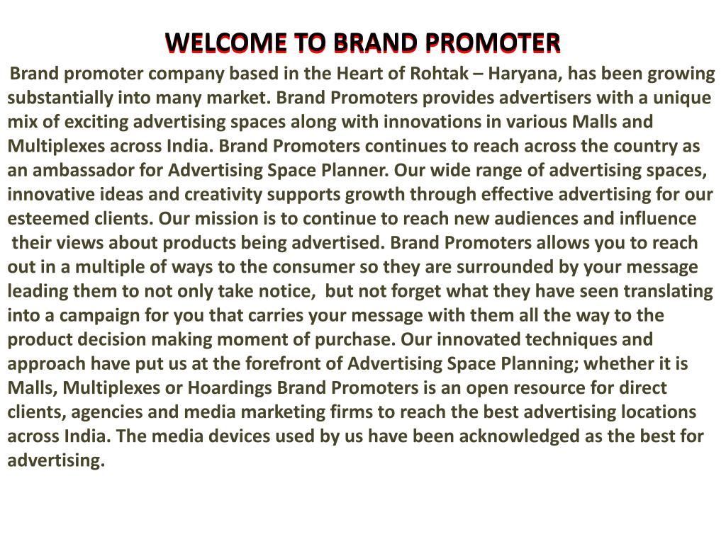 PPT - Enhance Your Brand Visibility with Innovative Advertising ...