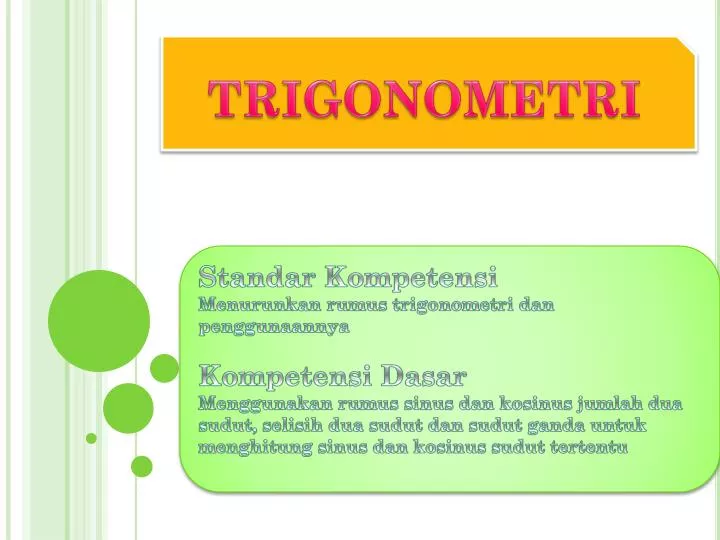 PPT - TRIGONOMETRI PowerPoint Presentation, free download - ID:2021648
