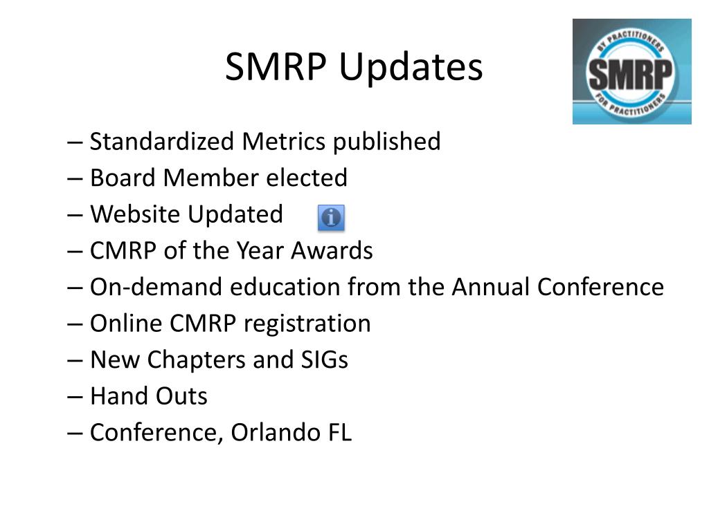 PPT - Greater Cincinnati-Northern Kentucky SMRP Chapter Meeting ...