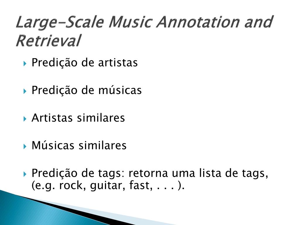 PPT - Large-Scale Music Annotation and Retrieval: Learning to Rank in ...