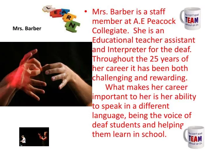 PPT - Mrs. Barber PowerPoint Presentation, free download - ID:2021780