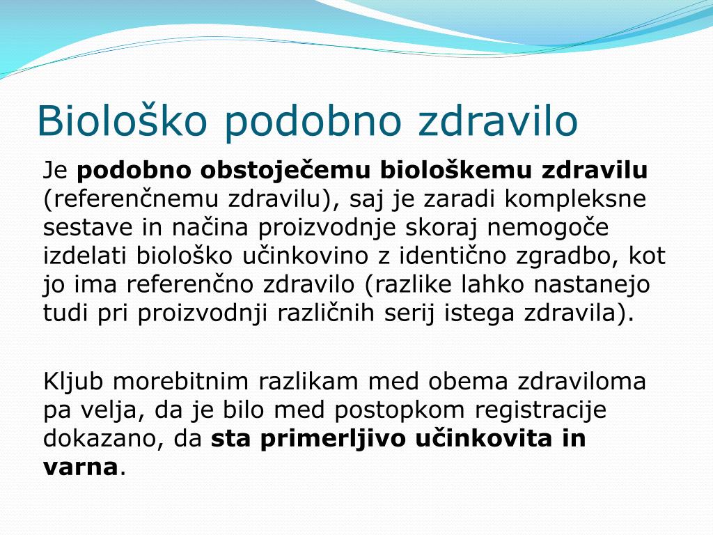 PPT - O pravilni in varni uporabi zdravil BIOLOŠKA ZDRAVILA PowerPoint ...