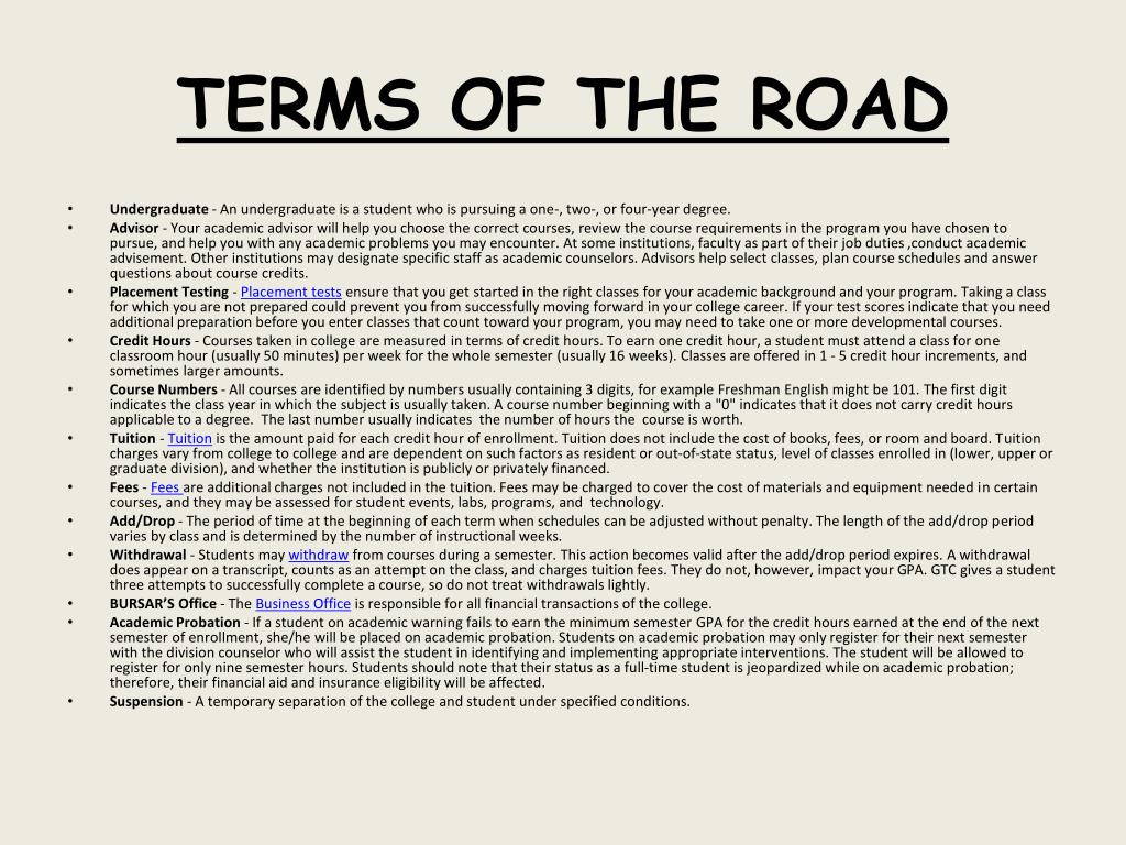 PPT - YOUR ROAD TO SUCCESS MONTIE MONTGOMERY MHS COUNSELOR PowerPoint ...