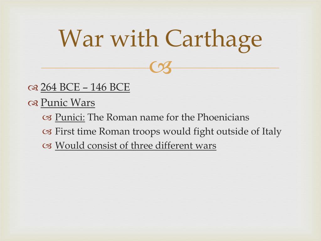 PPT - The Spread of Roman Republic: The Punic Wars PowerPoint ...