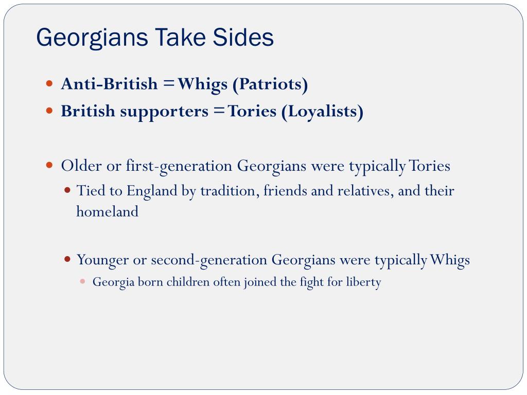 PPT - The American Revolution and Georgia Statehood PowerPoint ...