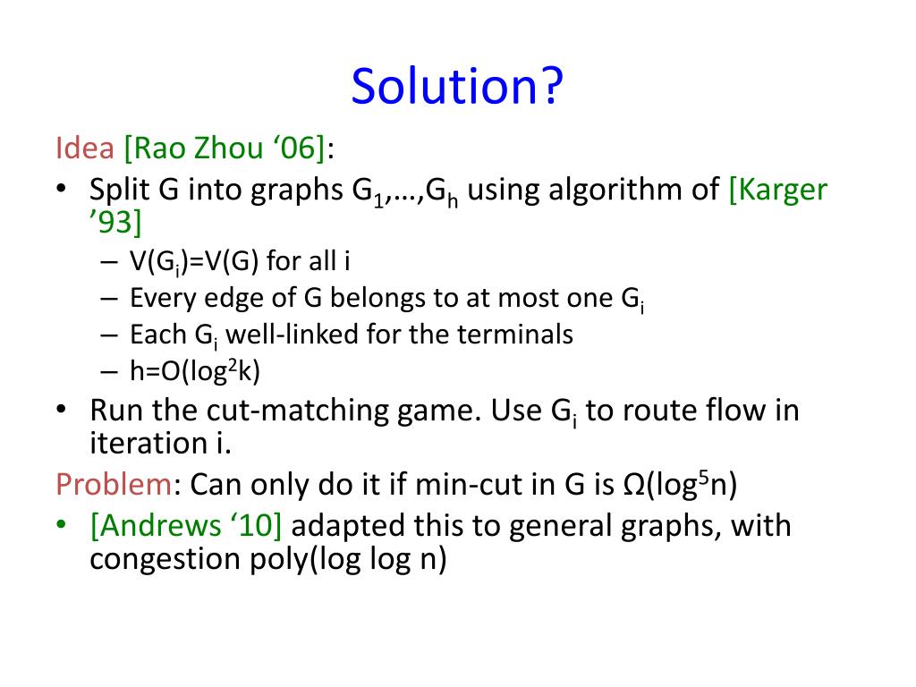 Ppt Approximation Algorithms For Graph Routing Problems Powerpoint Presentation Id2023217
