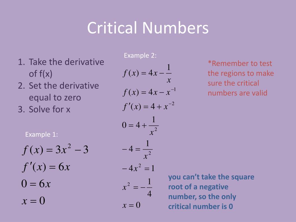 PPT - Critical Numbers and Finding Extrema PowerPoint Presentation ... PPT - Critical Numbers and Finding Extrema PowerPoint Presentation ...