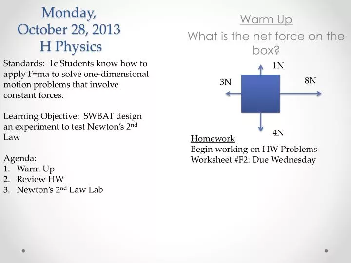 PPT - Monday, October 28, 2013 H Physics PowerPoint Presentation, free ...