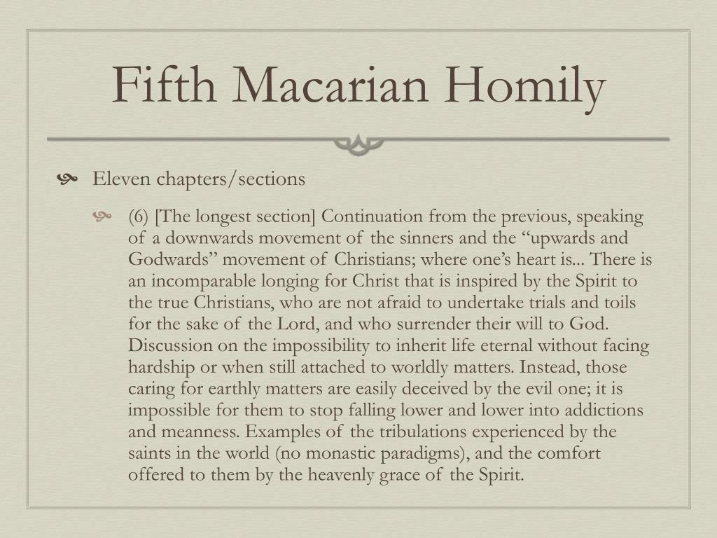 PPT - Living as Christians in Society The Wisdom of the Macarian ...
