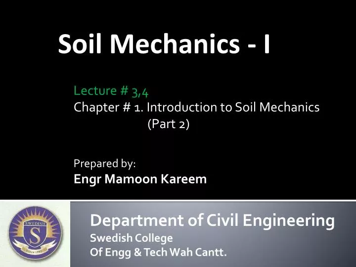 PPT - Soil Mechanics - I PowerPoint Presentation, free download - ID ...