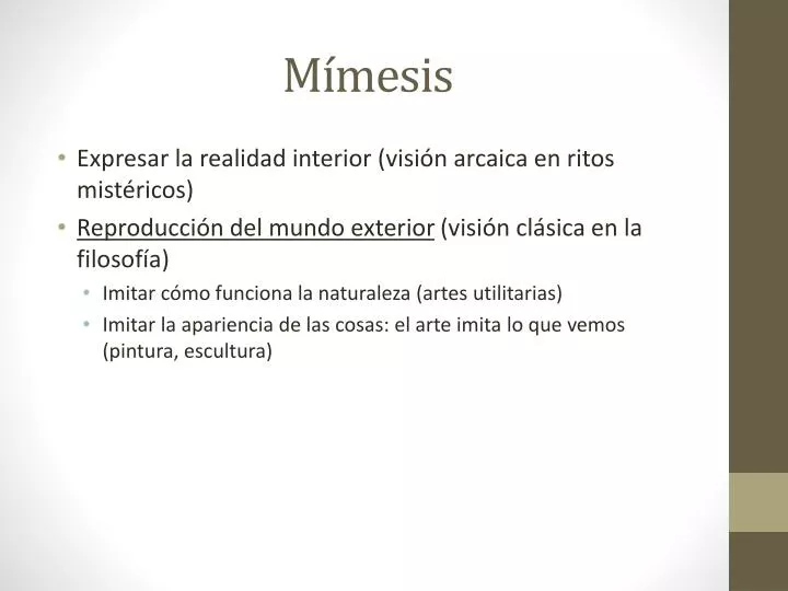 PPT - Mímesis PowerPoint Presentation, free download - ID:2024121