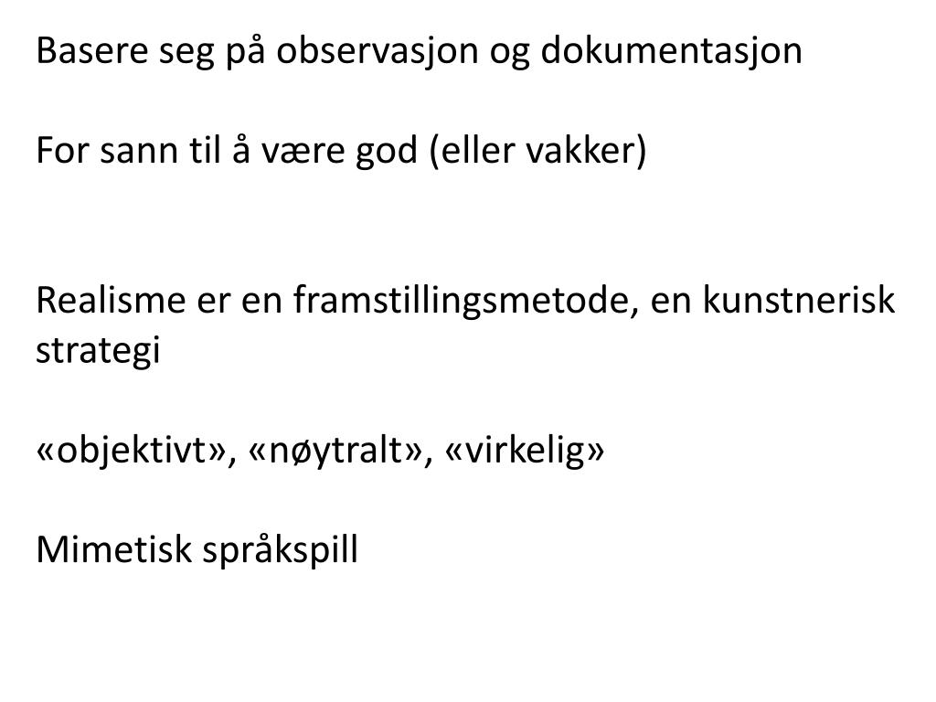PPT - Realismen og naturalismen PowerPoint Presentation, free download ...