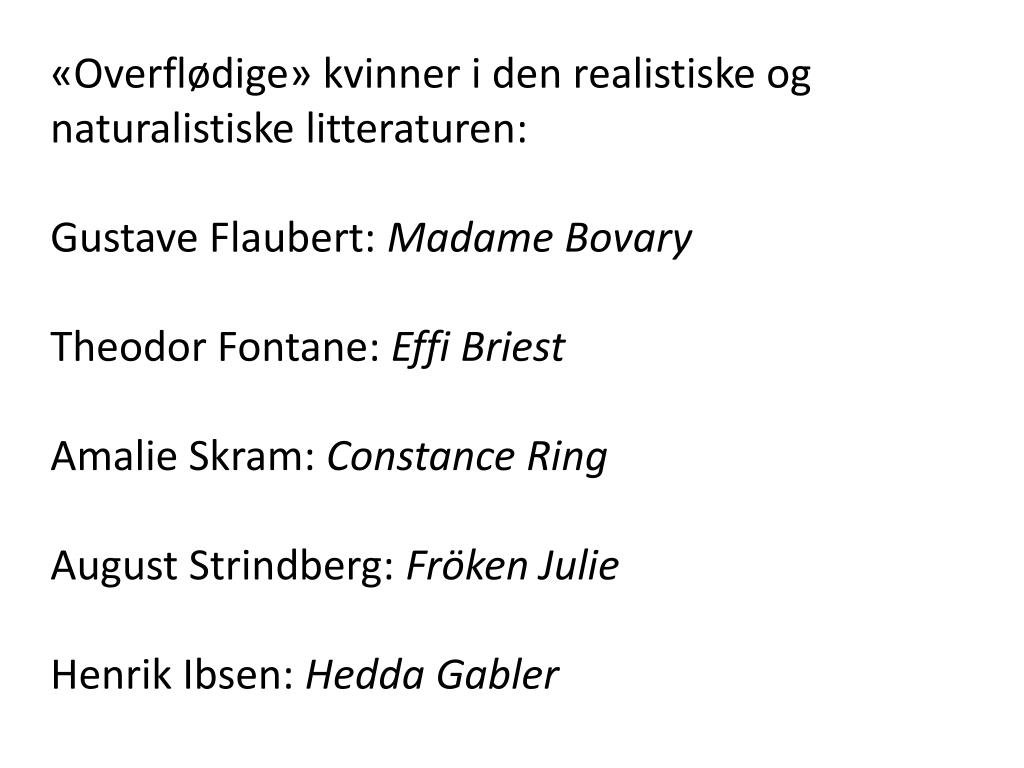 PPT - Realismen og naturalismen PowerPoint Presentation, free download ...