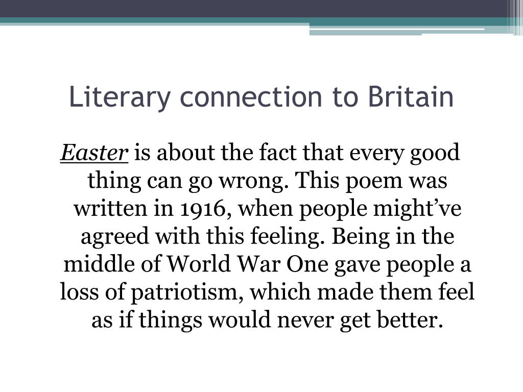 PPT - Modern/Contemporary period in British literature (1901-Present ...