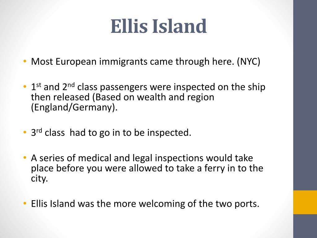 PPT - The Gilded Age: Immigration Ellis Island – Immigrant Children ...