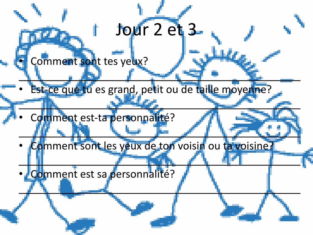 PPT - A quoi tu ressembles? Décris-toi Comment est ta famille ...