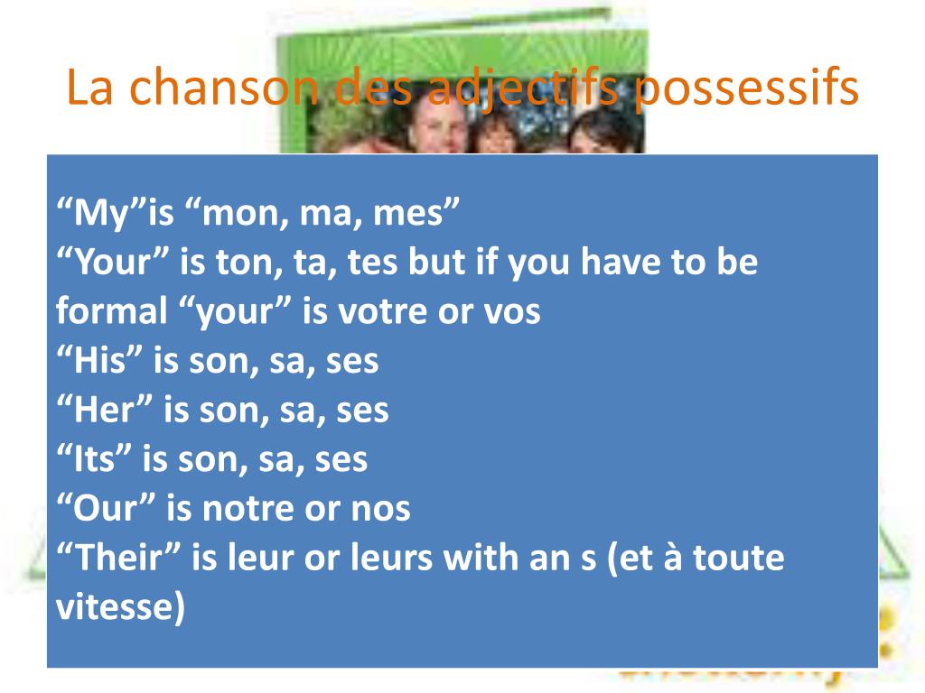 PPT - A quoi tu ressembles? Décris-toi Comment est ta famille ...