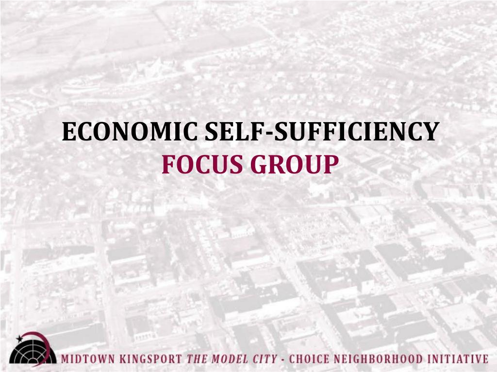 PPT - ECONOMIC SELF-SUFFICIENCY FOCUS GROUP MEETING May 2013 PowerPoint ...