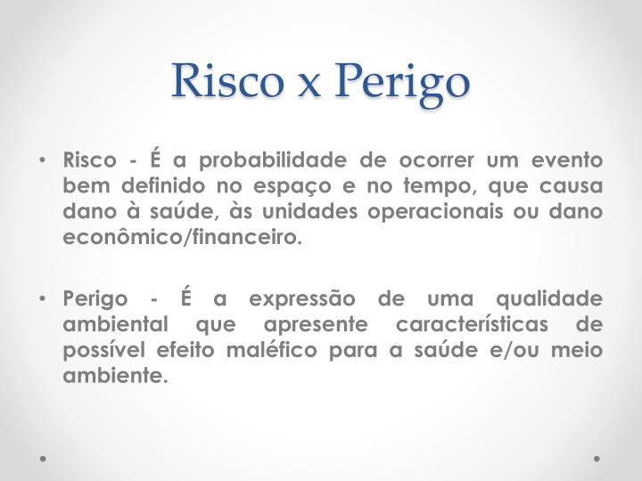 PPT - Conceito e Classificação dos Riscos Ambientais PowerPoint ...