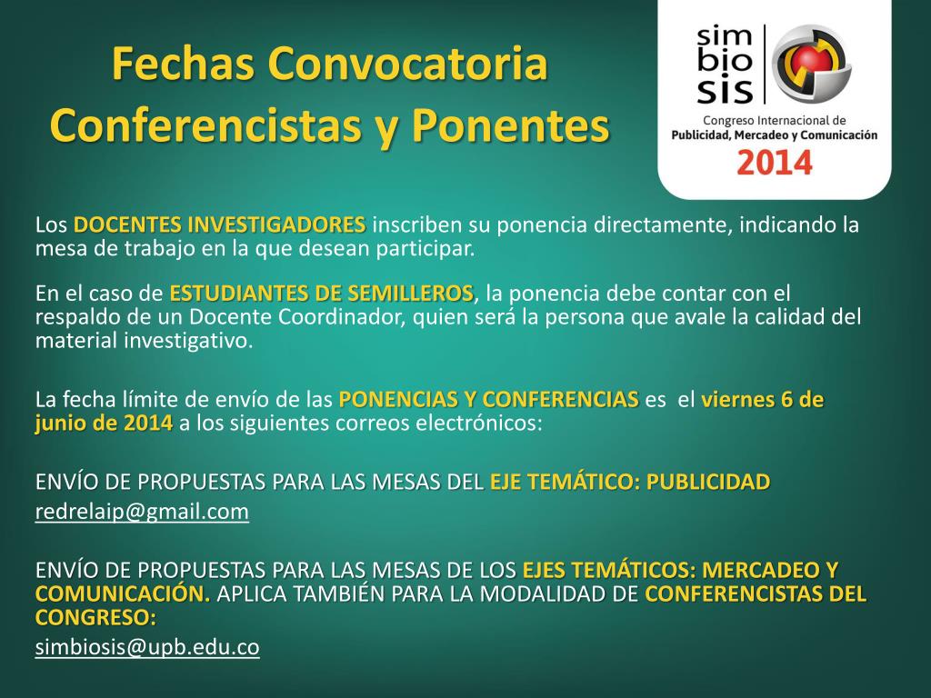 PPT - REQUISITOS PARA CONFERENCISTAS Y PONENTES PowerPoint Presentation ...