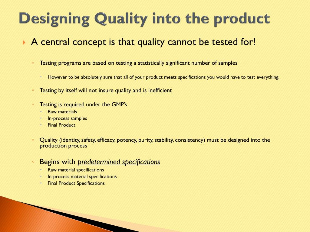PPT - Designing Quality into the product PowerPoint Presentation, free ...