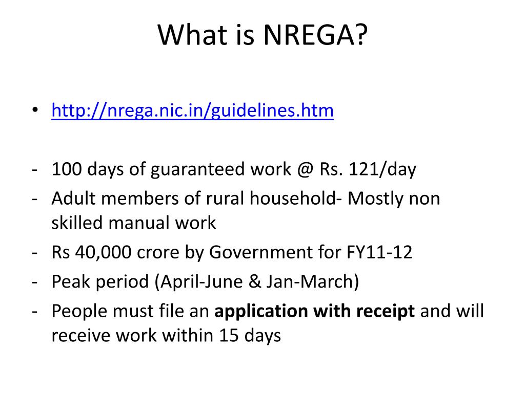 PPT - People’s Empowerment Through Mahatma Gandhi National Rural ...