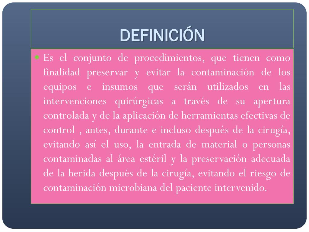 PPT - NORMATIVA DE LA TÉCNICA ESTÉRIL EN QUIRÓFANO PowerPoint ...