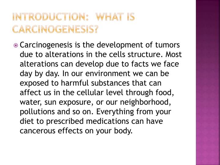 PPT - Carcinogenesis PowerPoint Presentation - ID:2029168