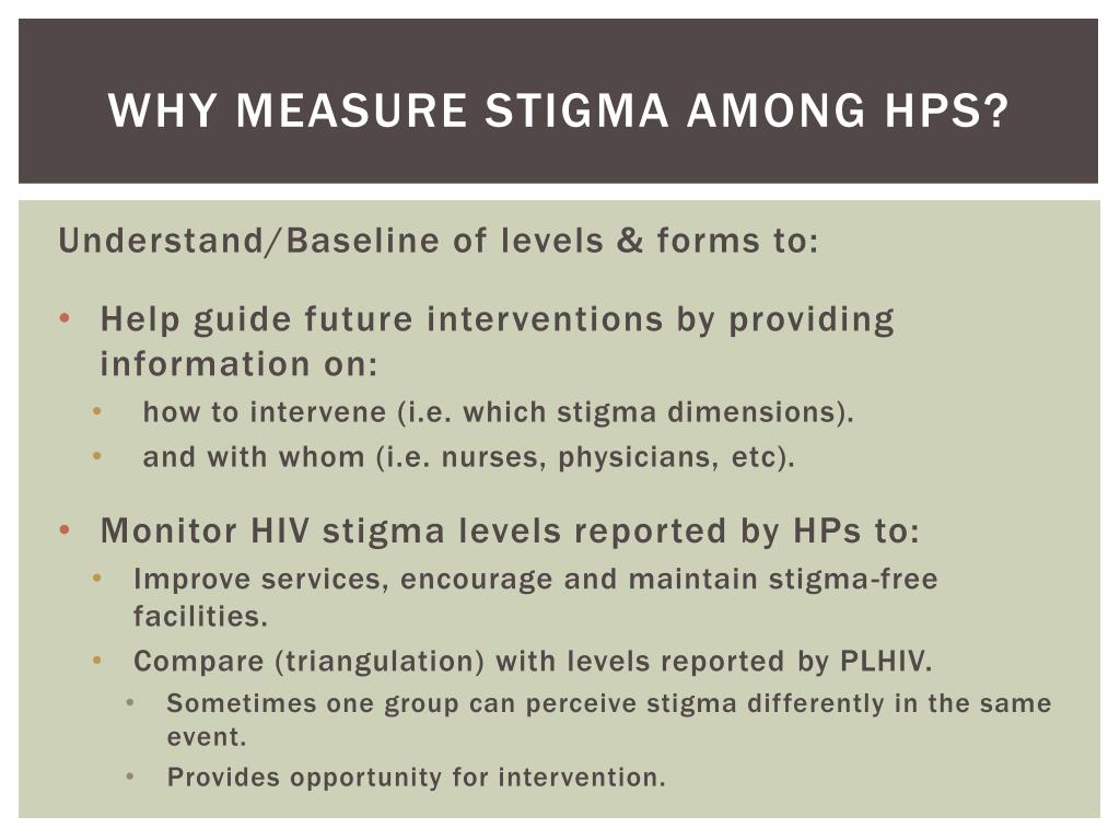 PPT - Measuring HIV/AIDS stigma among health professionals PowerPoint ...