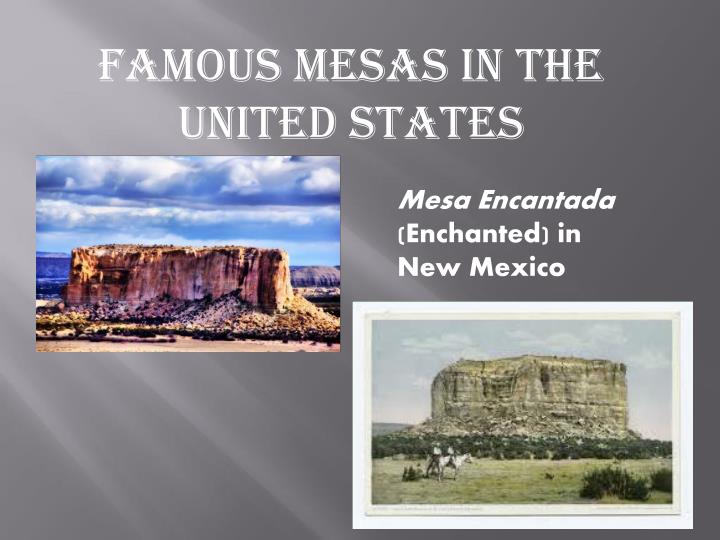 PPT - Mesa landform project PowerPoint Presentation - ID:2029466