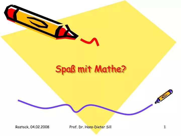 PPT - Spaß mit Mathe? PowerPoint Presentation, free download - ID:2029542