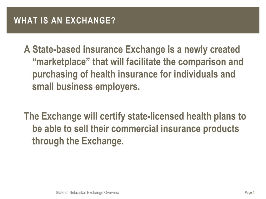 PPT - Nebraska’s Health Insurance Exchange Overview of the Essential ...