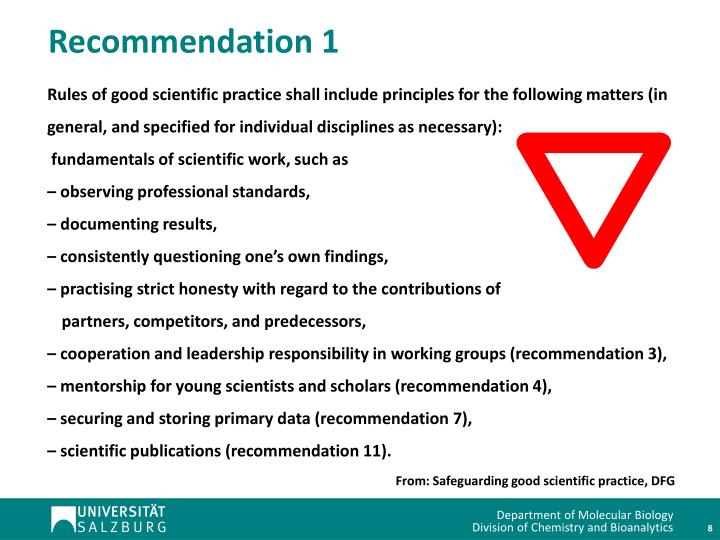 PPT - Criteria of Good Scientific Practice PowerPoint Presentation - ID ...