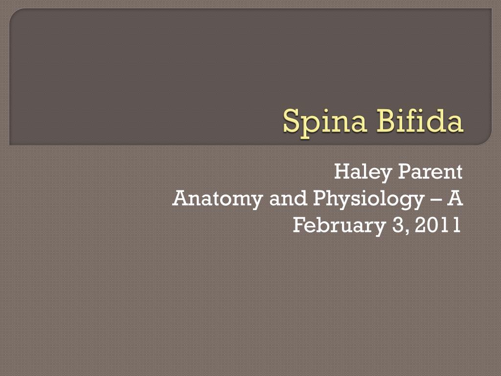 Ppt Spina Bifida Powerpoint Presentation Free Download Id 2030109