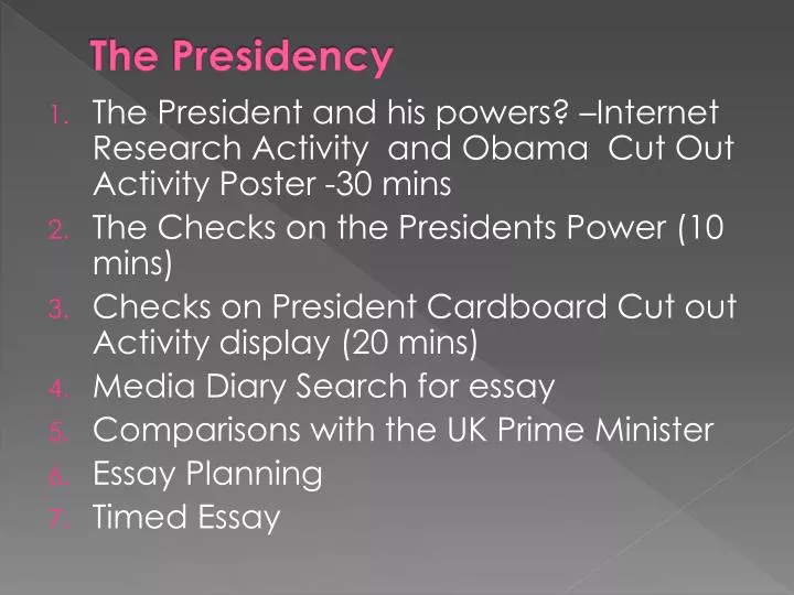 PPT - The Presidency PowerPoint Presentation, free download - ID:2030426