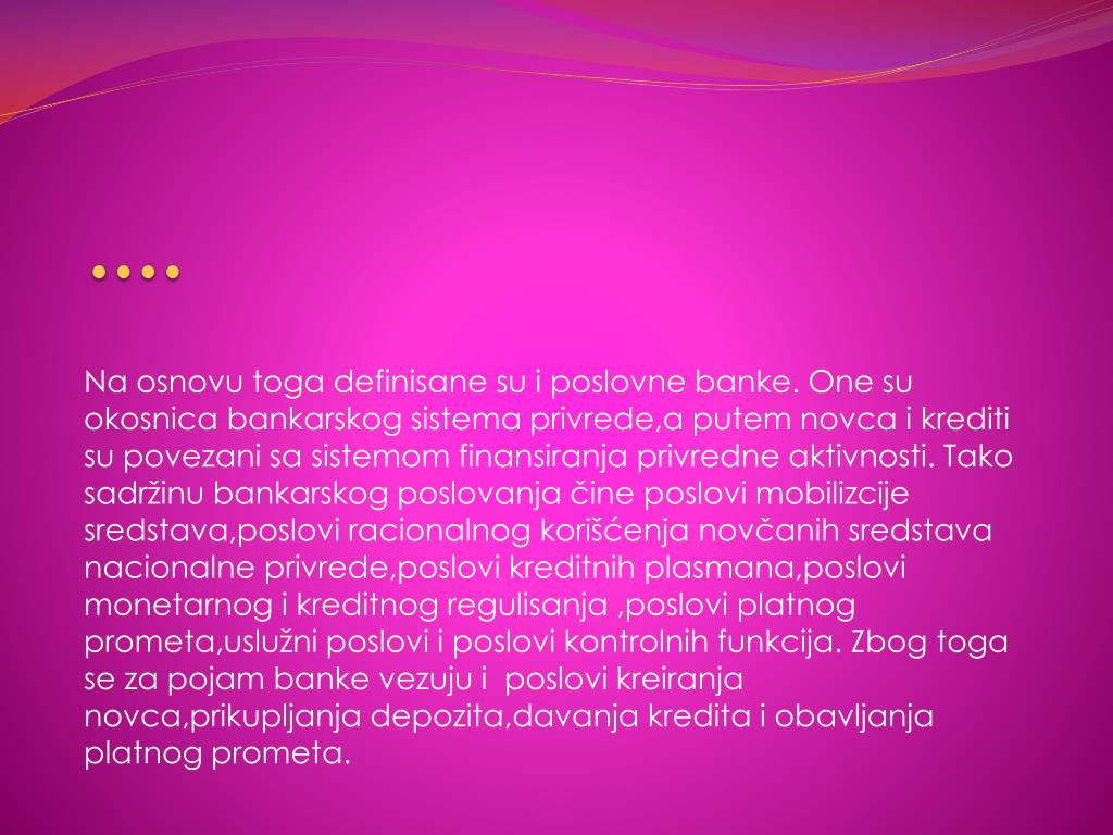 PPT - BANKARSTVO I BANKARSKI MENADŽMENT PowerPoint Presentation, free ...