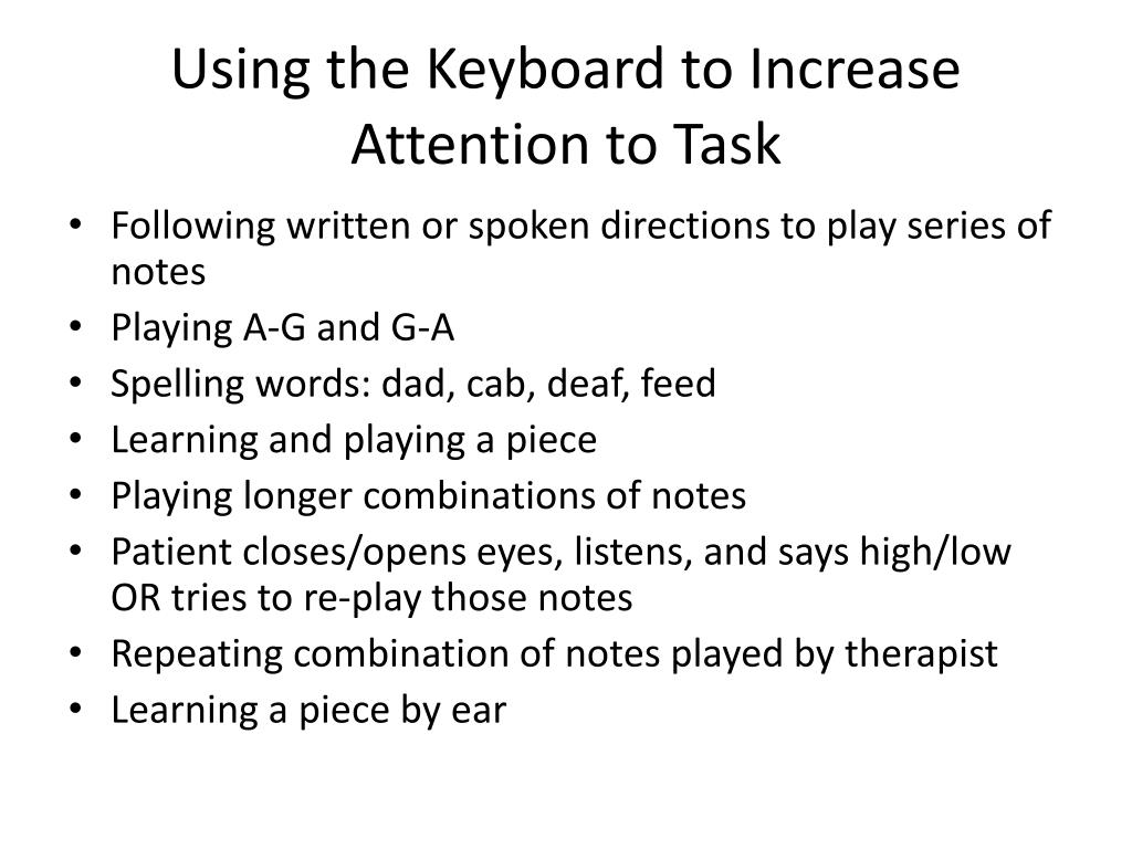 PPT - Occupational Therapy and Music PowerPoint Presentation, free ...