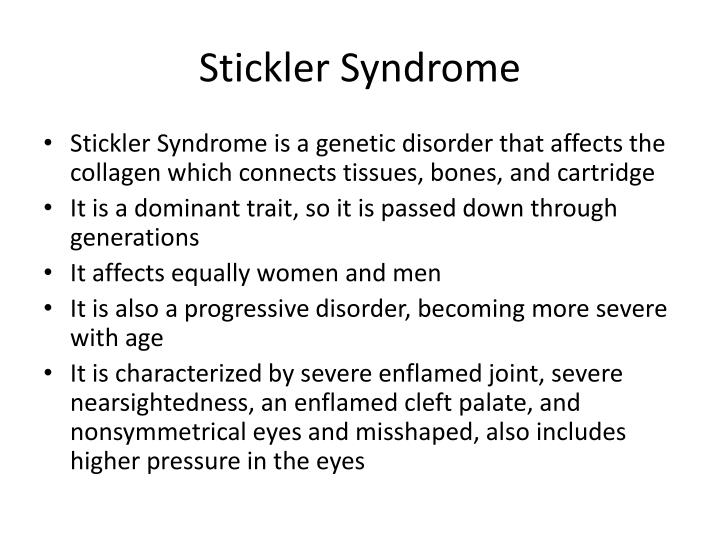 PPT - Stickler Syndrome PowerPoint Presentation - ID:2030875