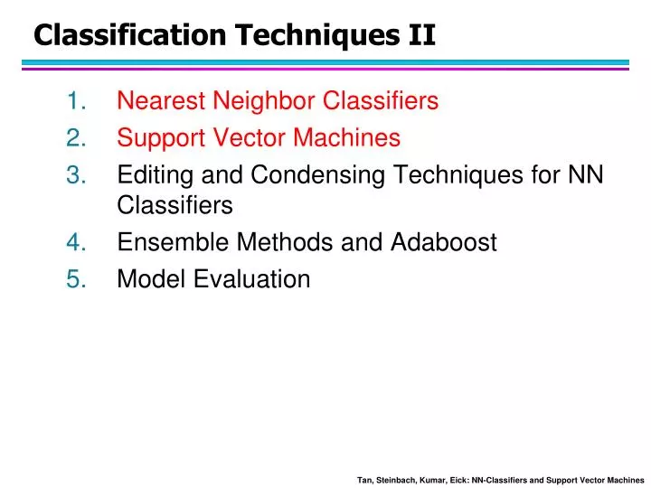PPT - Classification Techniques II PowerPoint Presentation, free ...
