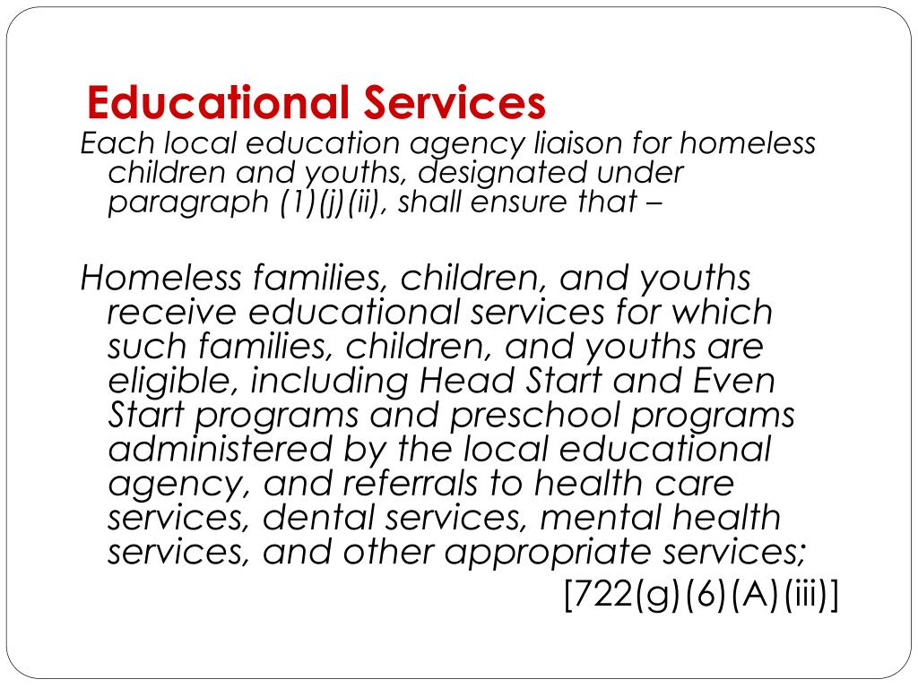 PPT - Education of Homeless Children & Youth PowerPoint Presentation ...