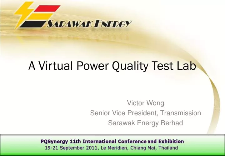PPT - A Virtual Power Quality Test Lab PowerPoint Presentation, free ...