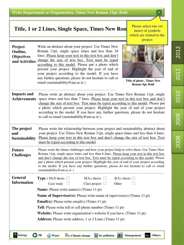 PPT - Write Department or Organization, Times New Roman 12pt , Bold ...