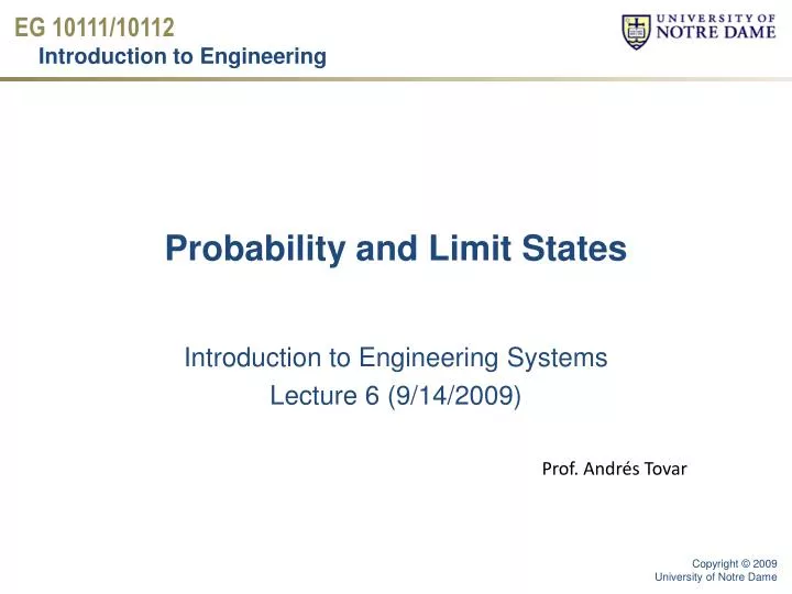 PPT - Probability and Limit States PowerPoint Presentation, free ...