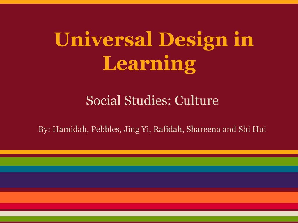 PPT - Universal Design in Learning PowerPoint Presentation, free ...