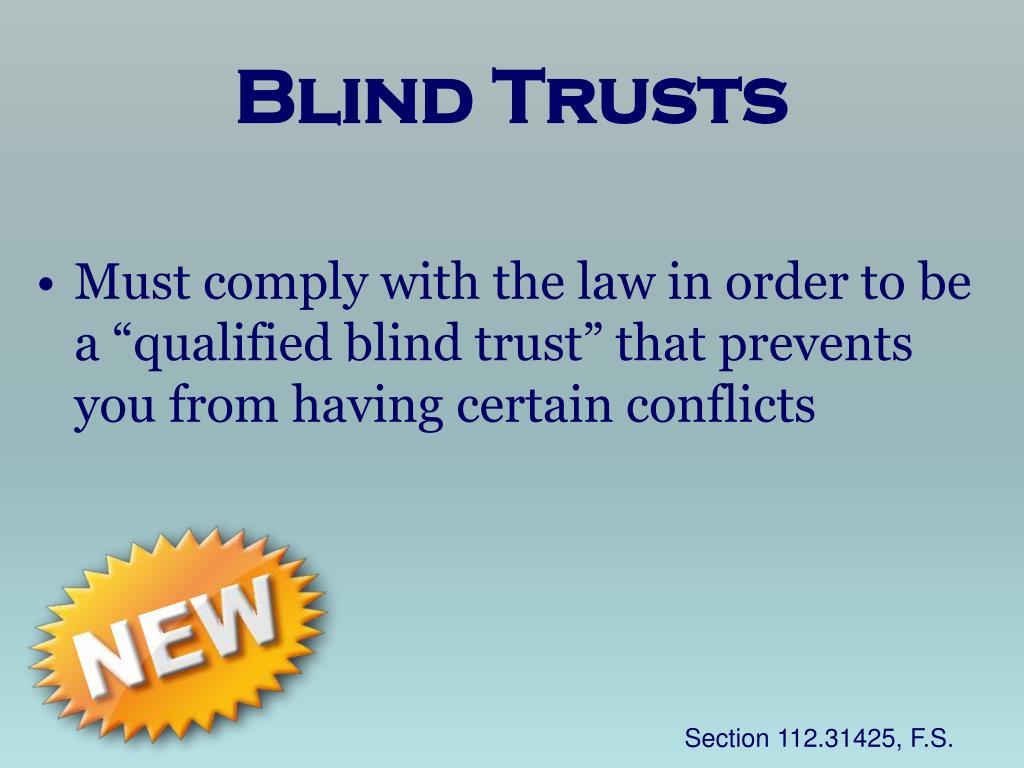 PPT - Florida’s Ethics Laws: “ A Public Office is a Public Trust ...