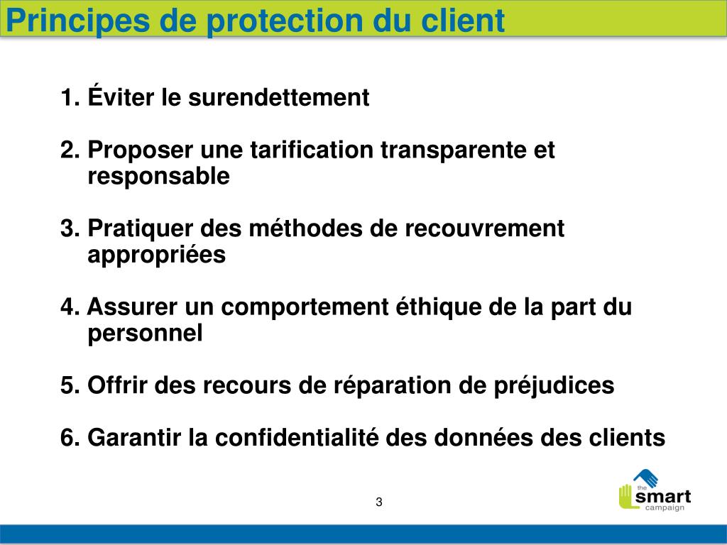 PPT - Principes de protection des clients Principe 5 en pratique ...